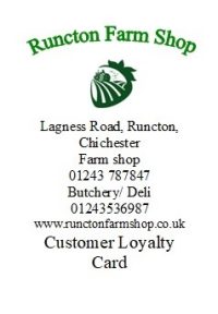 Loyalty Card – Runcton Farm Shop